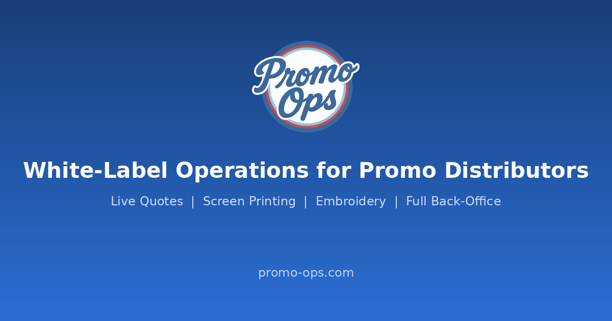 Promo Ops — Promotional Products Operations